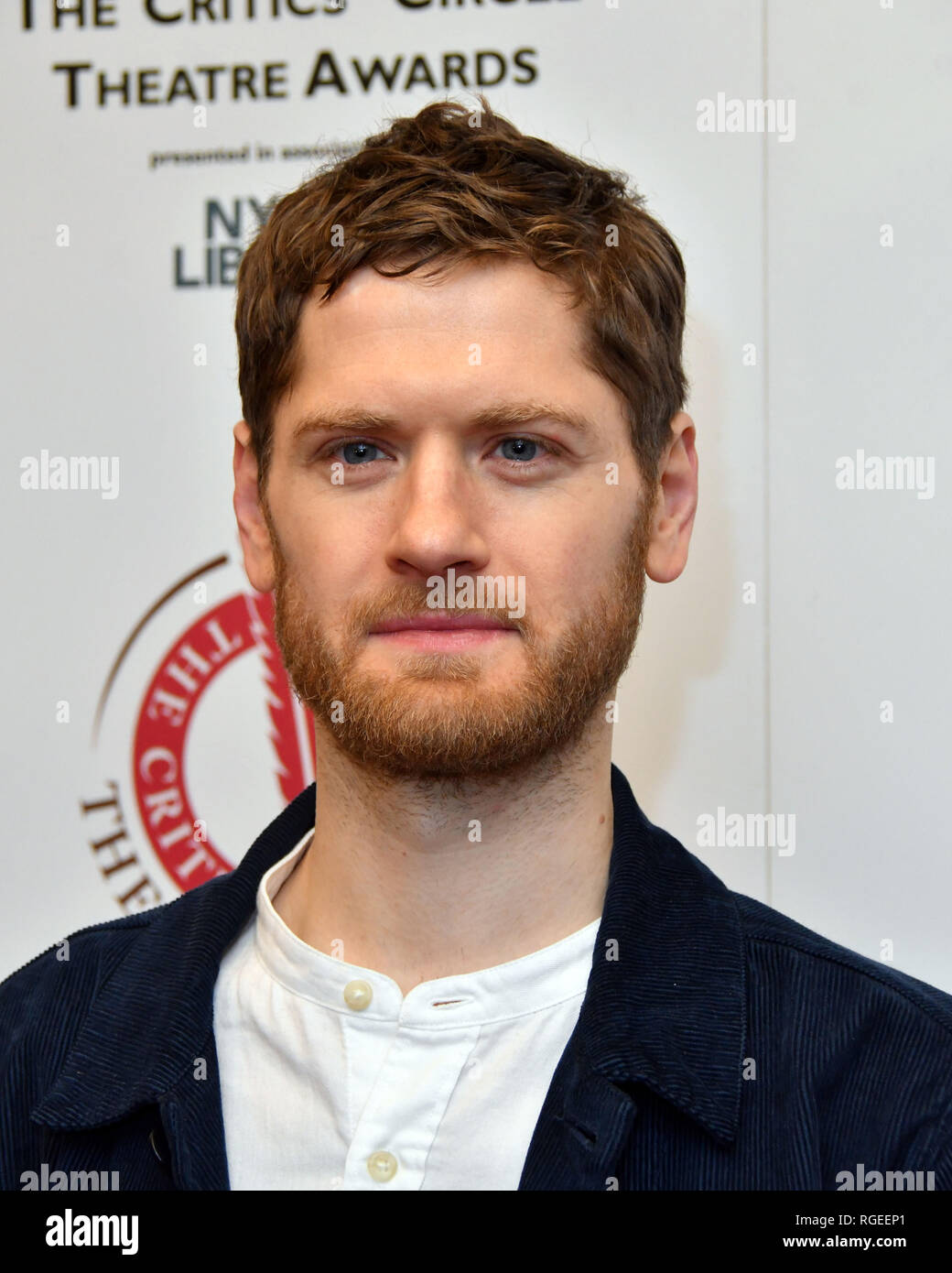 London, UK. 29th Jan 2019. Kyle Soller at The Critics' Circle Theatre ...