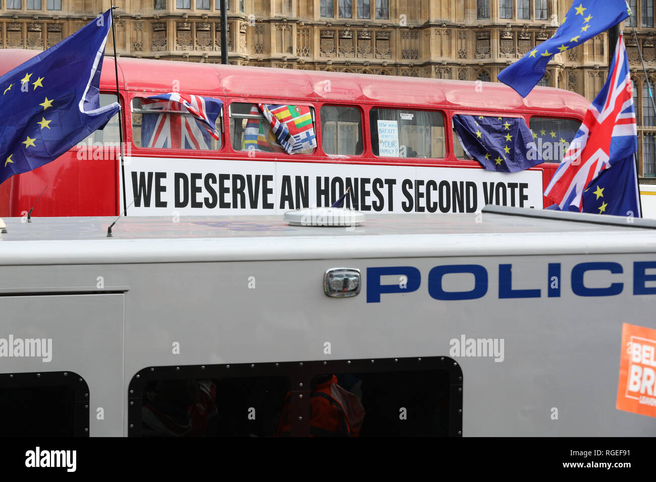 Leave campaign bus hi-res stock photography and images - Alamy