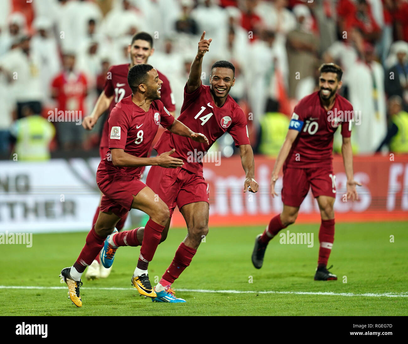 29th January 2019, Mohammed bin Zayed Stadium, Abu Dhabi, United Arab ...