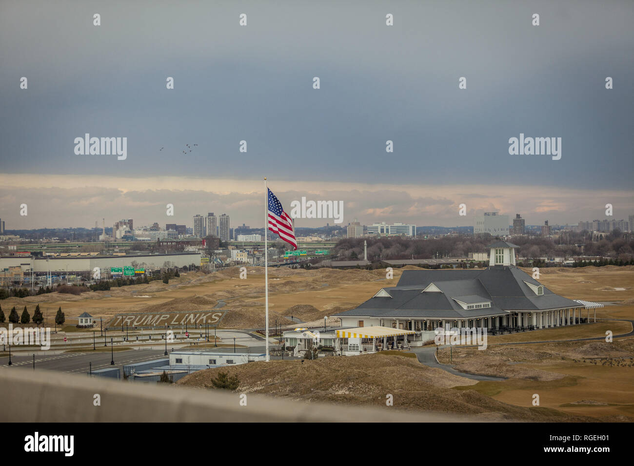 Bronx, New York, USA. 27th Jan, 2019. The Trump Golf Links at Ferry ...