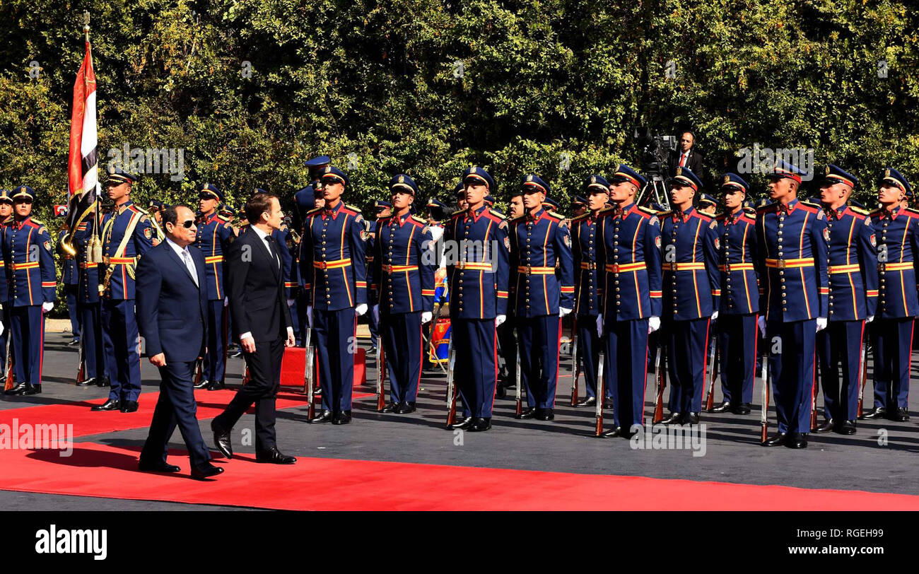 Cairo, Egypt. 29th Jan, 2019. Egyptian President Abdel Fattah al-Sisi ...