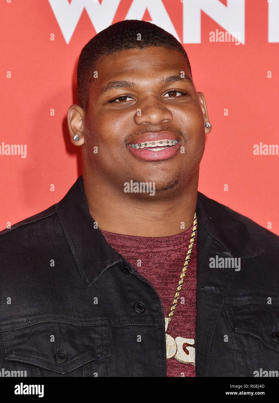 WESTWOOD, CA - JANUARY 28: Quinnen Williams arrives for Paramount ...