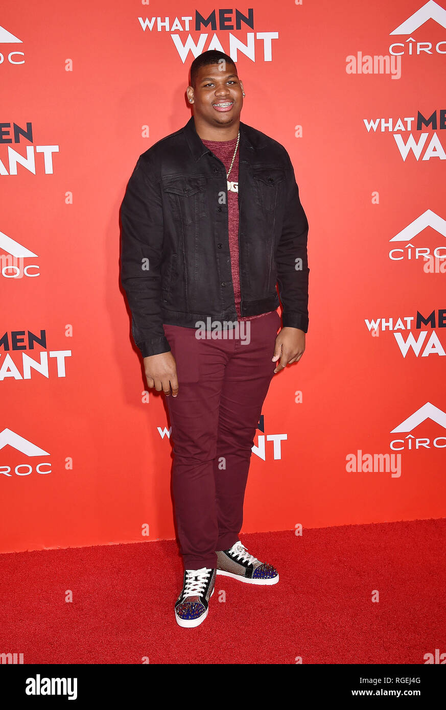 WESTWOOD, CA - JANUARY 28: Quinnen Williams arrives for Paramount ...