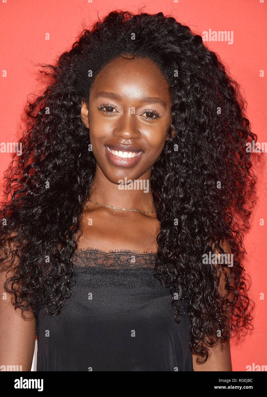 WESTWOOD, CA - JANUARY 28: Jessica Allain arrives for Paramount ...