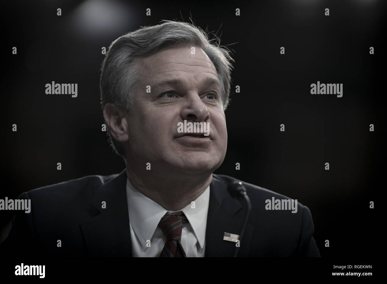 Washington, District of Columbia, USA. 29th Jan, 2019. FBI Director ...