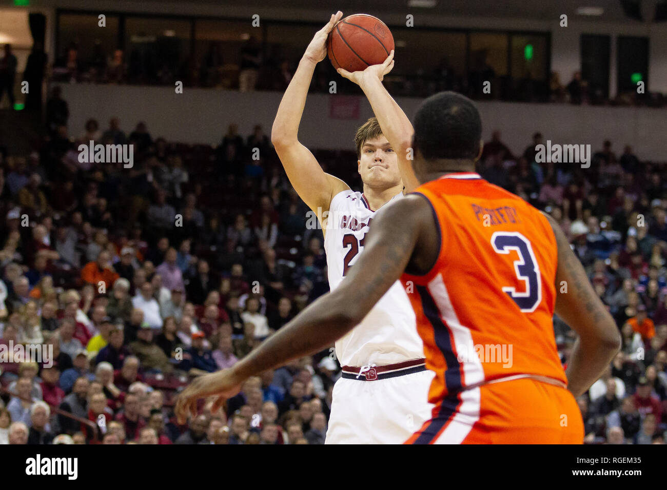 Columbia, SC, USA. 22nd Jan, 2019. South Carolina Gamecocks forward ...