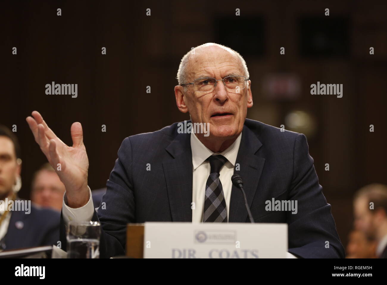 Washington DC, USA. 29th January, 2019. Director Daniel Coats, Office ...