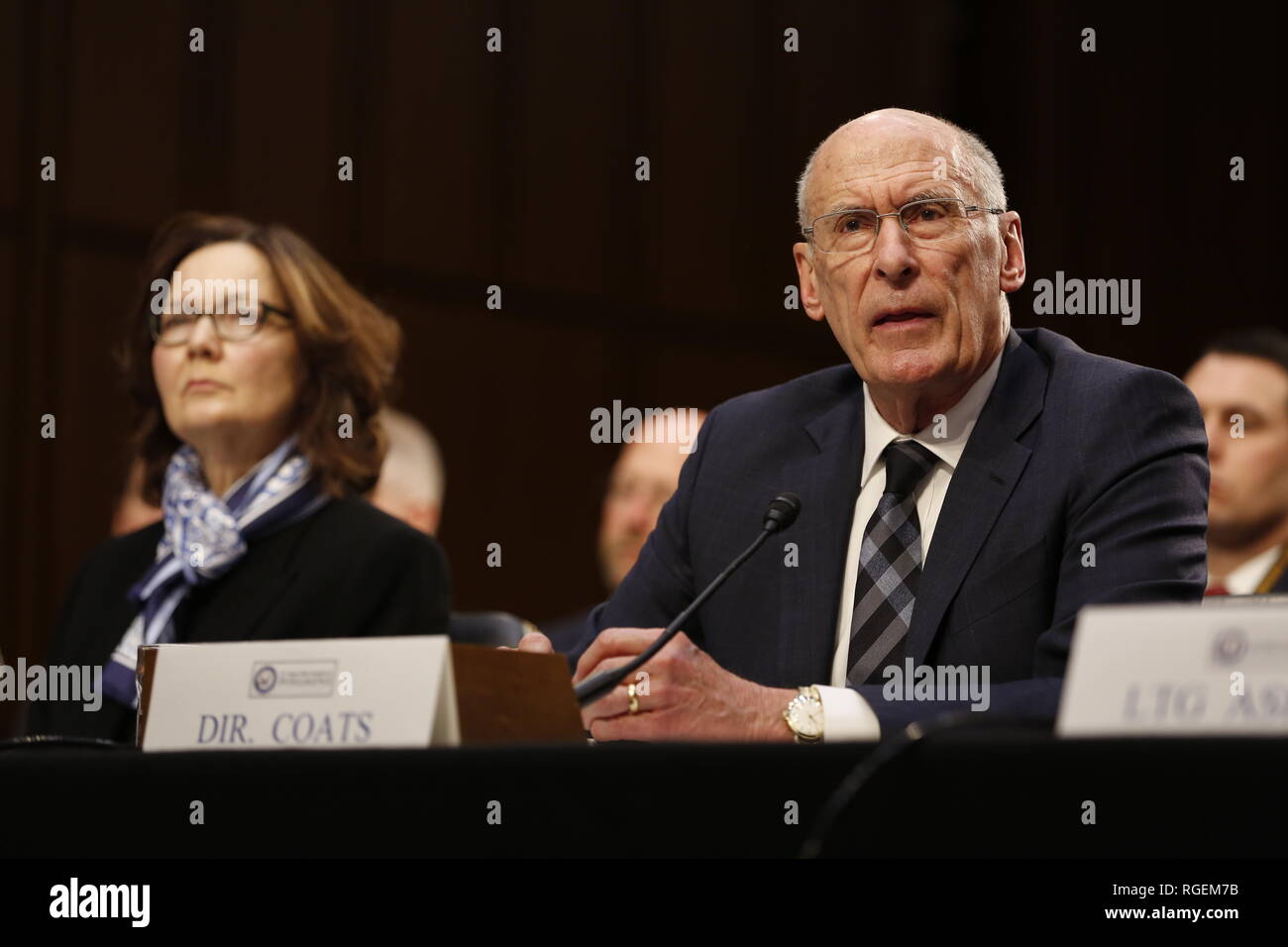 Washington DC, USA. 29th January, 2019. Director Daniel Coats, Office ...