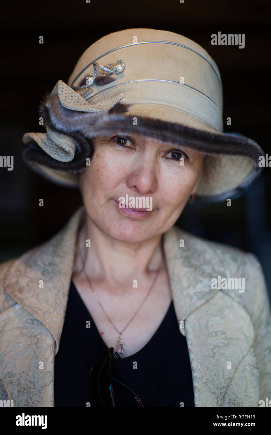 Russian woman, gulag museum, Tomtor, Oymyakon, Yakutia, Siberia, Russia ...