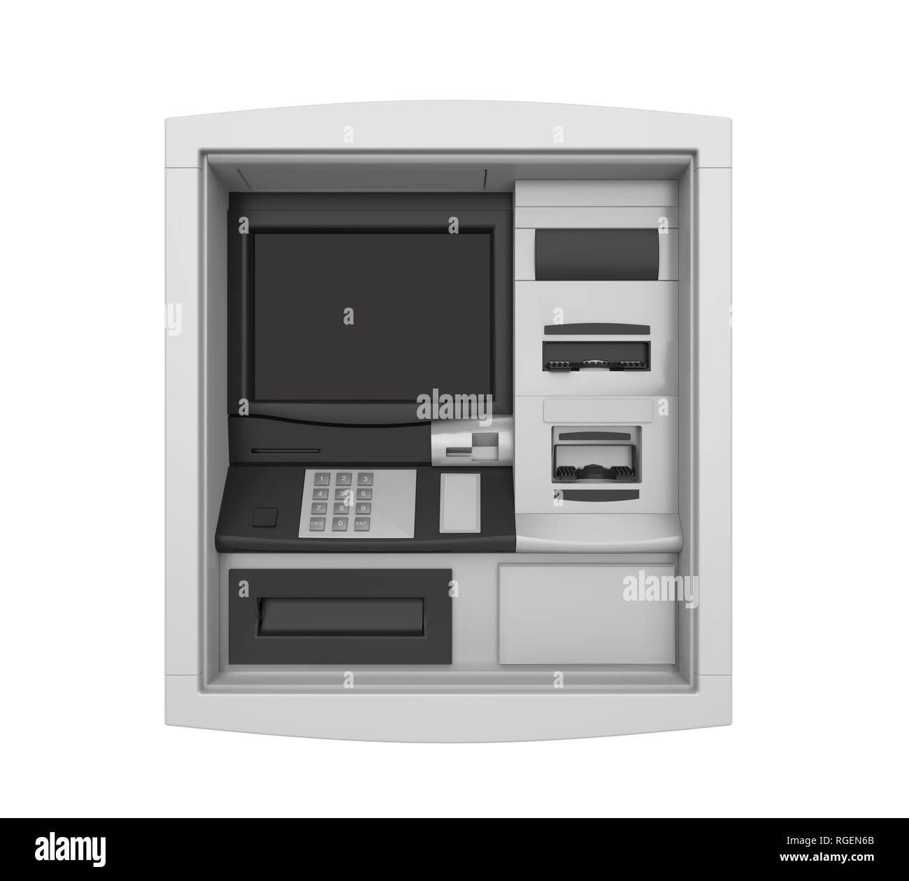 Automated Teller Machine Isolated Stock Photo - Alamy