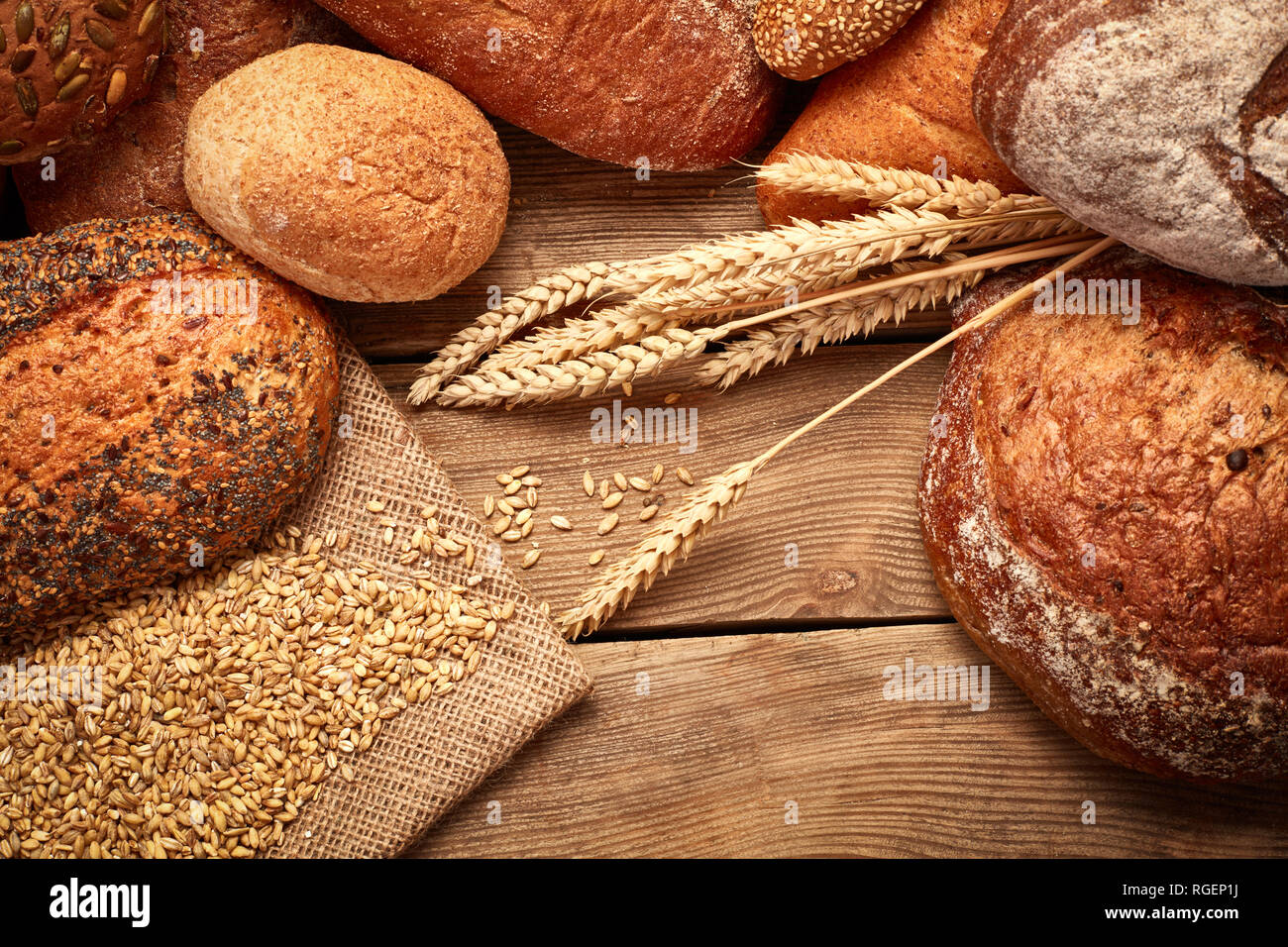 Close up loaf fresh bread hi-res stock photography and images - Alamy