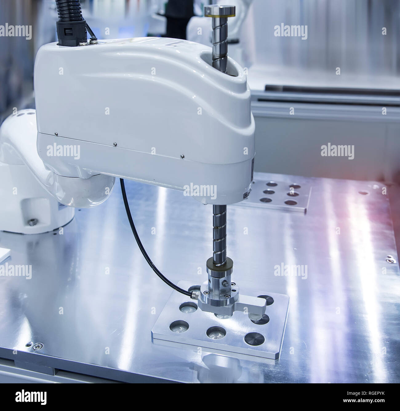 pneumatic piston sucker unit on industrial machine,automation ...