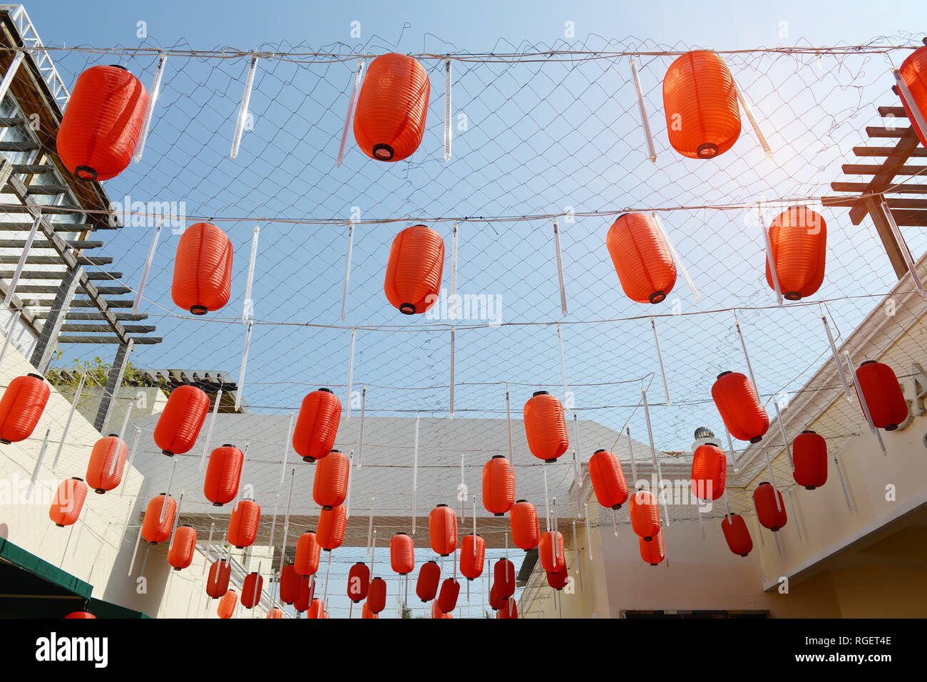 Traditional Chinese red lantern Stock Photo - Alamy