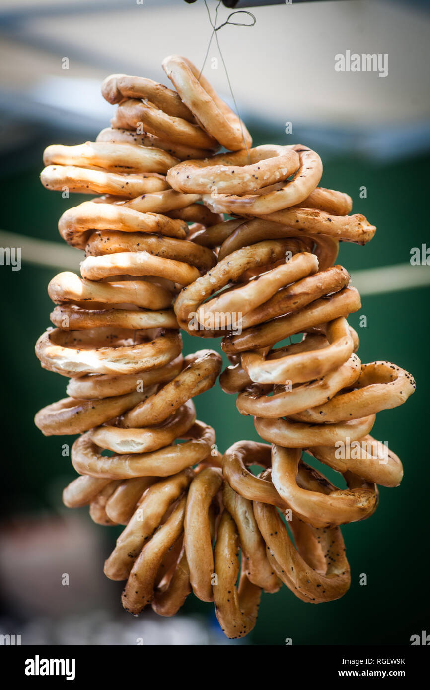 Pretzel hanging hi-res stock photography and images - Alamy