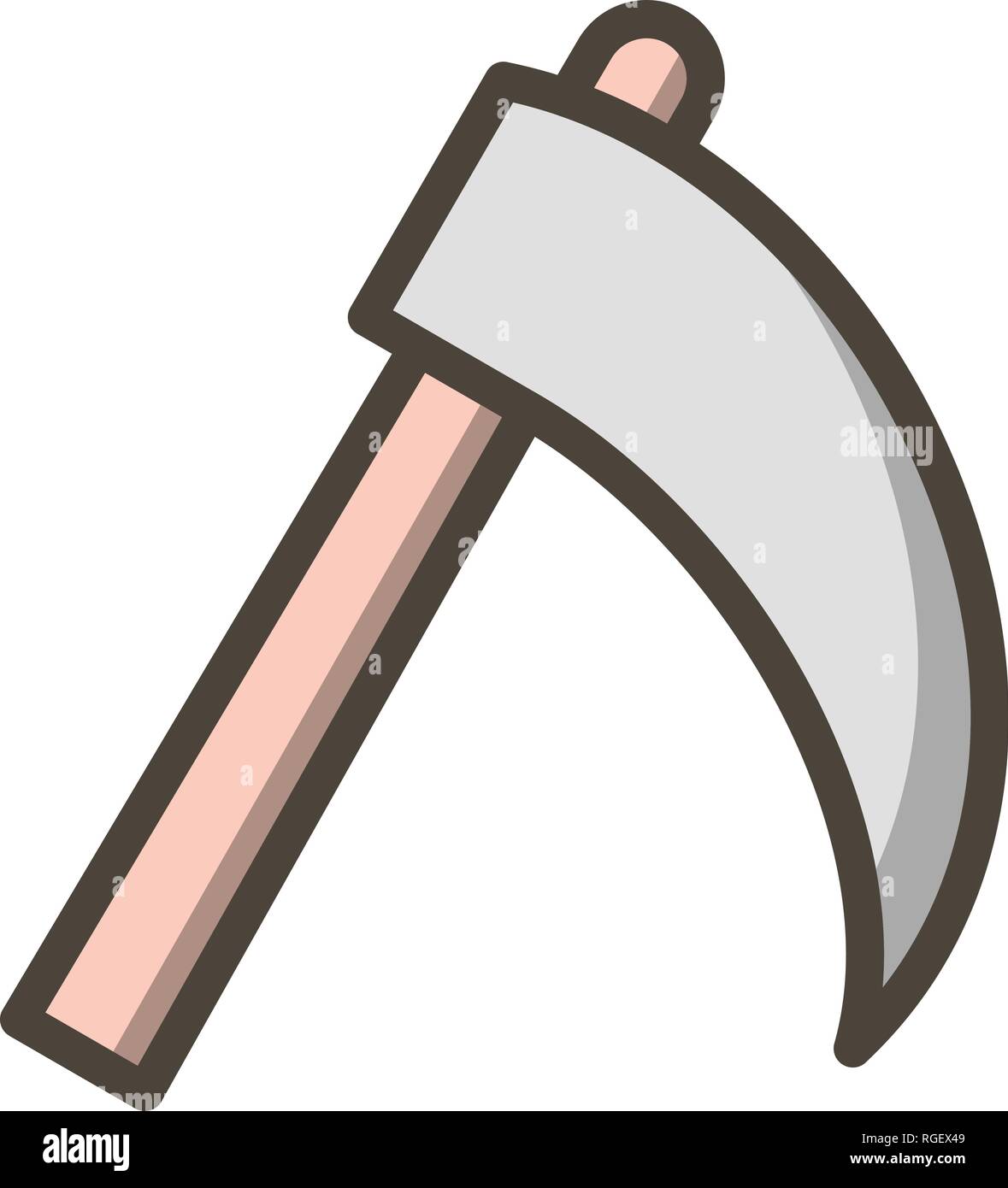 Scythe Vector Icon Sign Icon Vector Illustration For Personal And ...