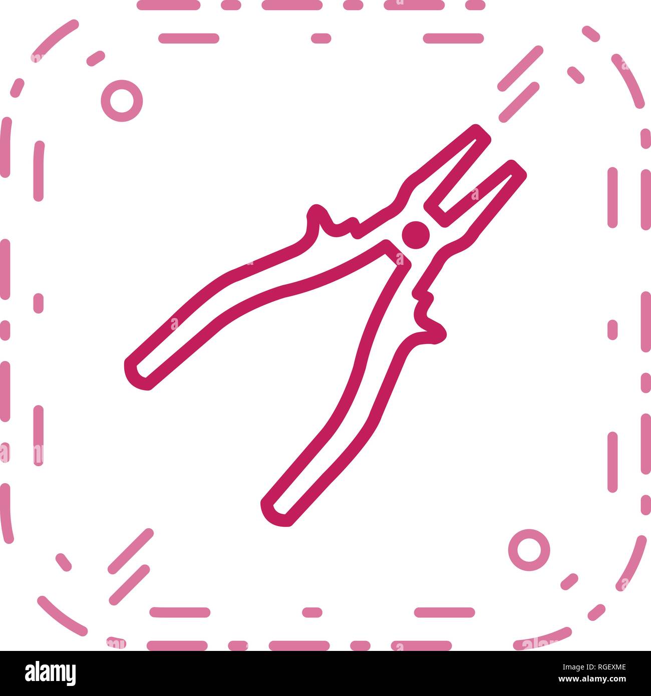 Plier Vector Icon Sign Icon Vector Illustration For Personal And ...