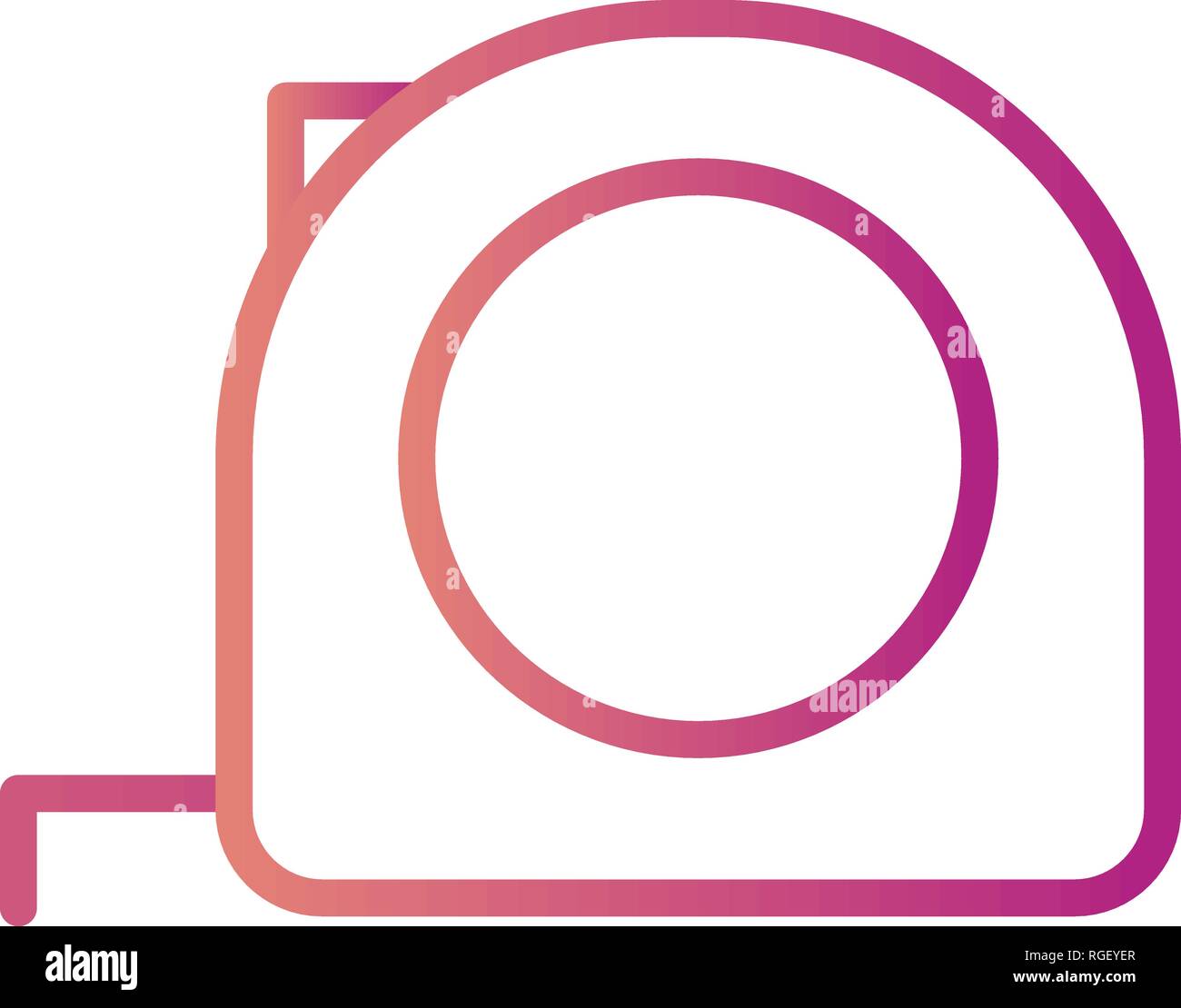 Measuring tape Vector Icon Sign Icon Vector Illustration For Personal ...