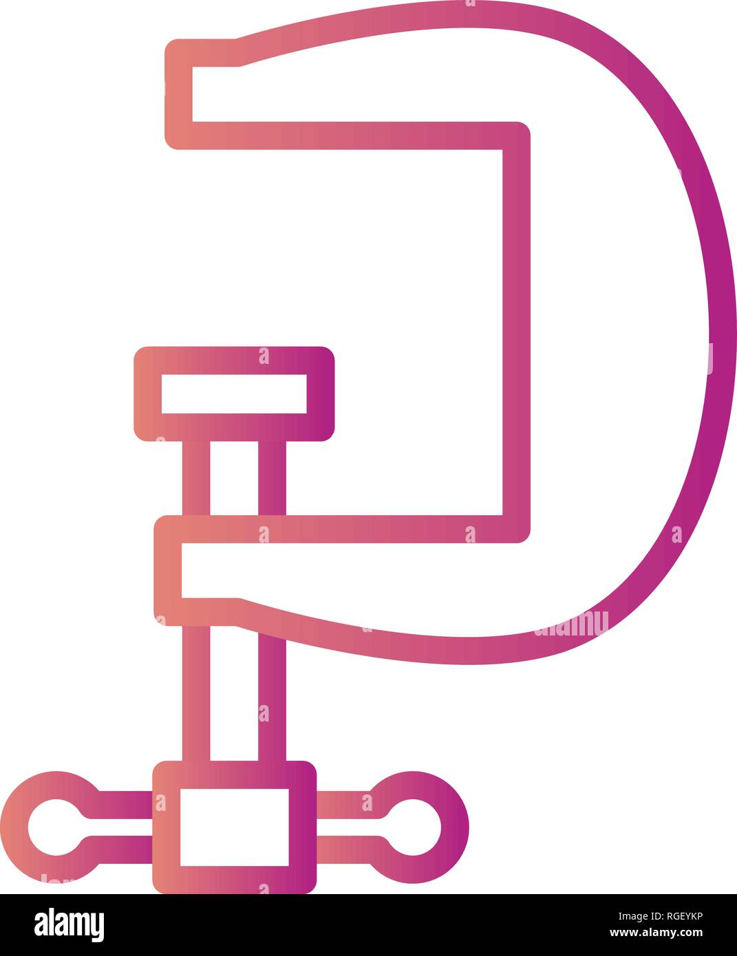 Bench vise Stock Vector Images - Alamy