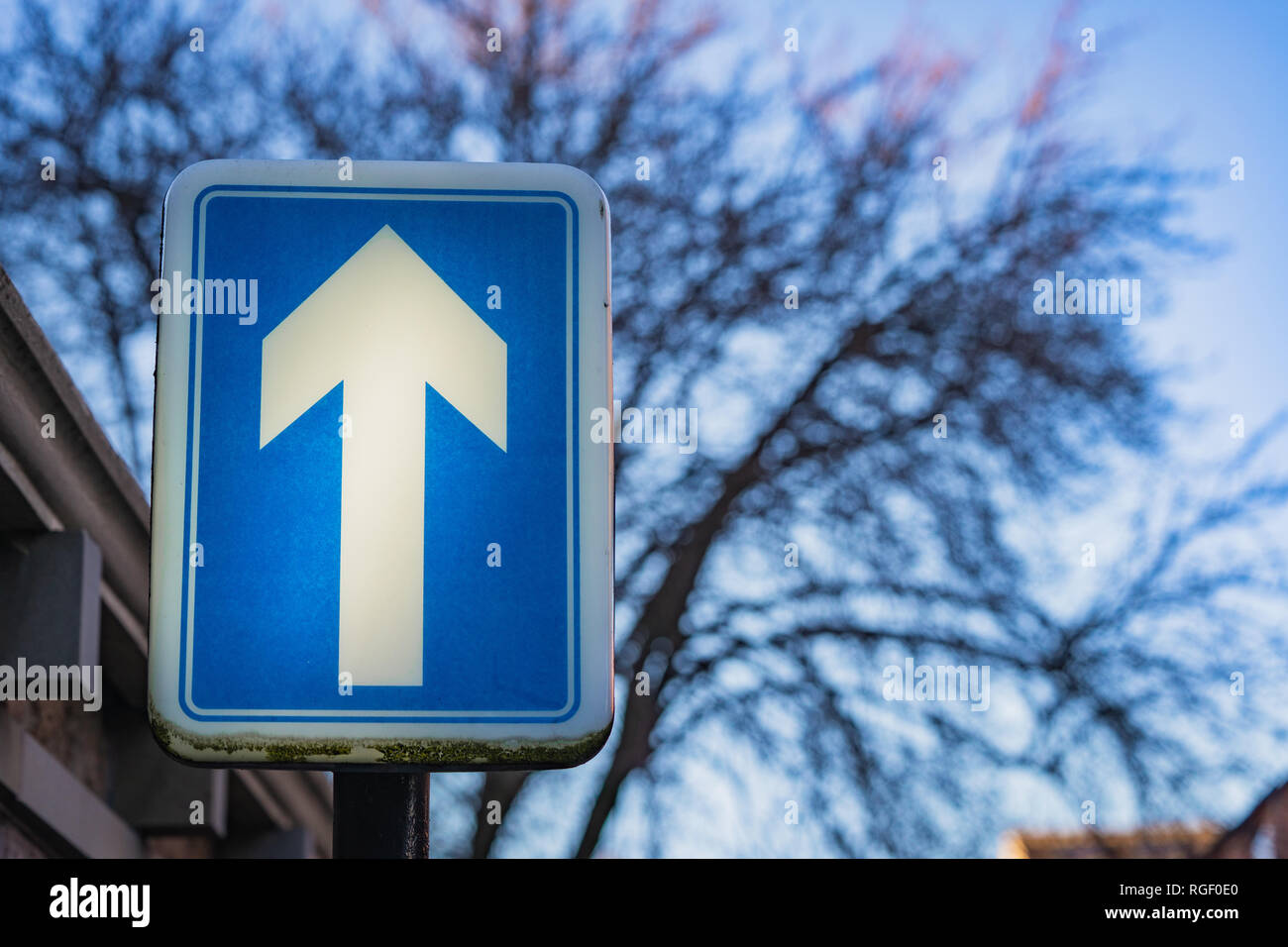 One Way Street Sign Stock Photo - Alamy