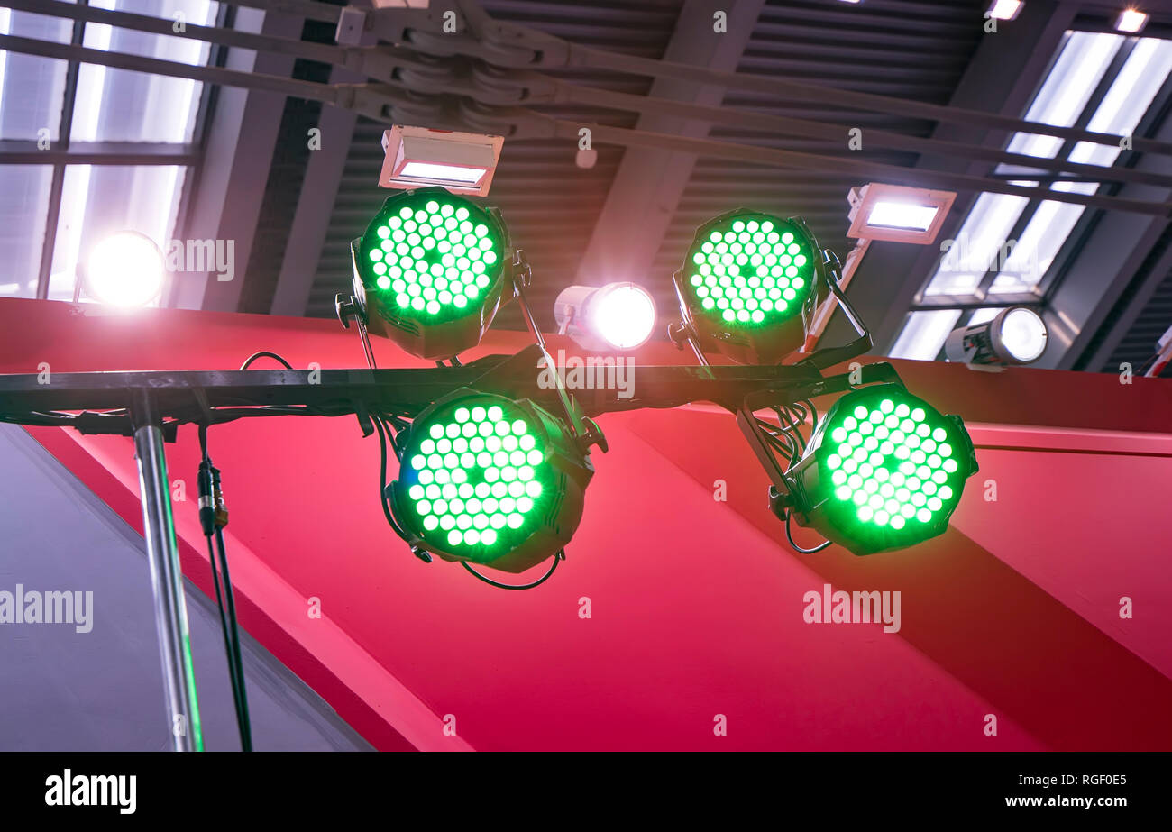 LED Light on mall roof Stock Photo - Alamy