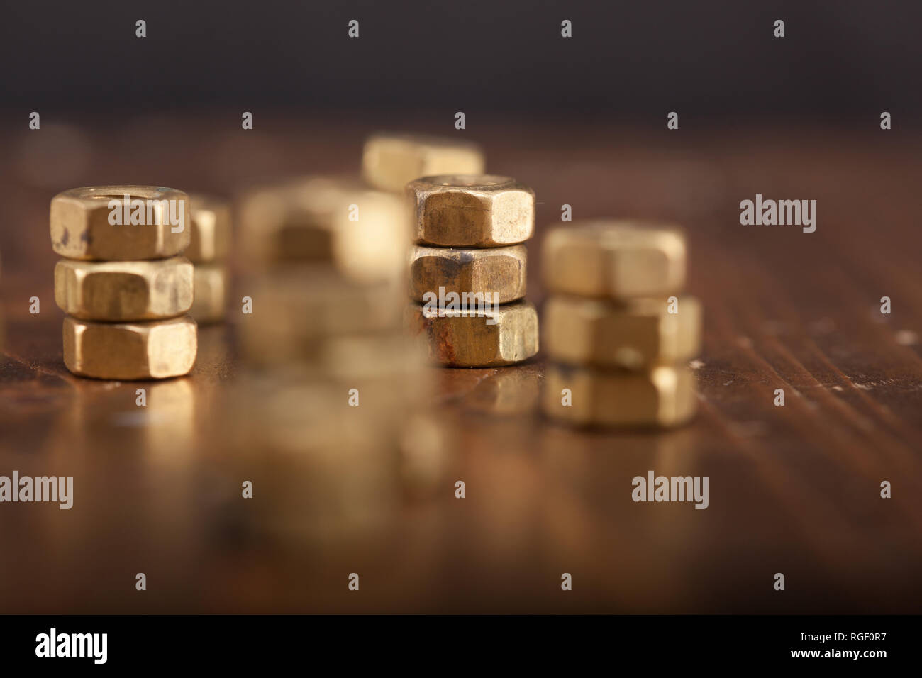 Background of a Screw nuts Stock Photo - Alamy