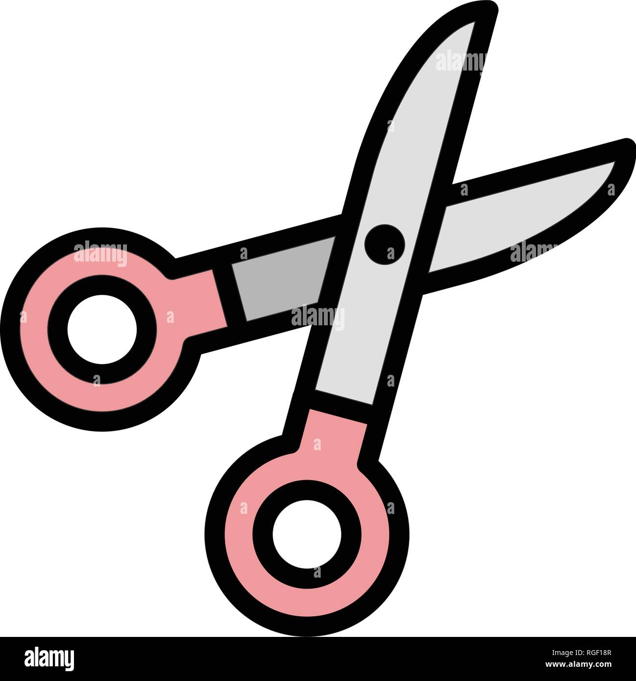 Scissor Vector Icon Sign Icon Vector Illustration For Personal And ...