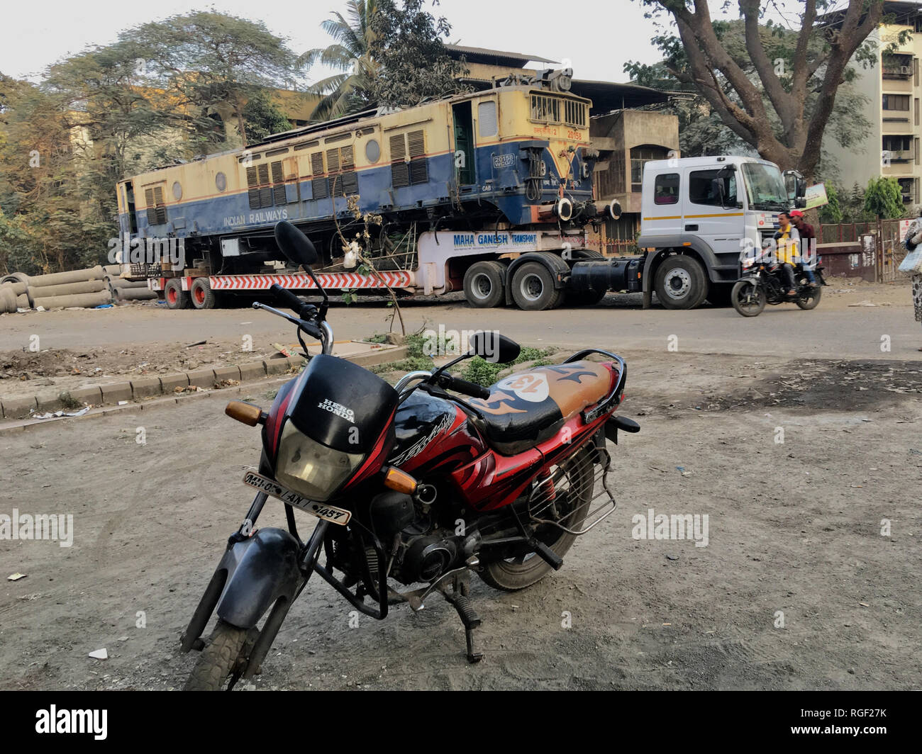 moving WCAM 3 engine at kalyan railway goods station Maharashtra INDIA ...