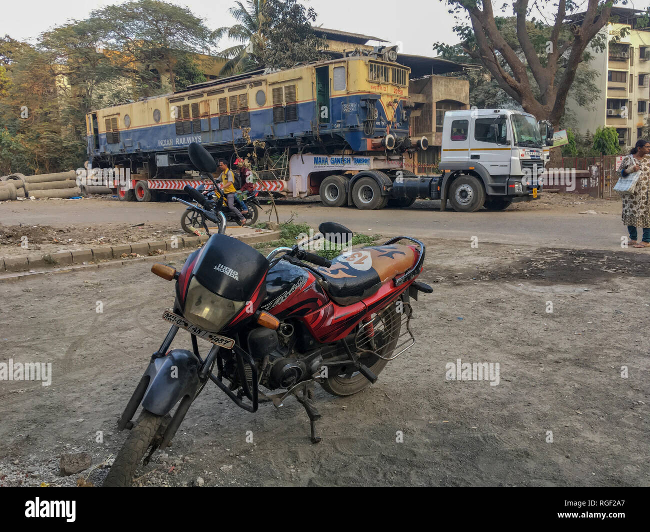 moving WCAM 3 engine at kalyan railway goods station Maharashtra INDIA ...