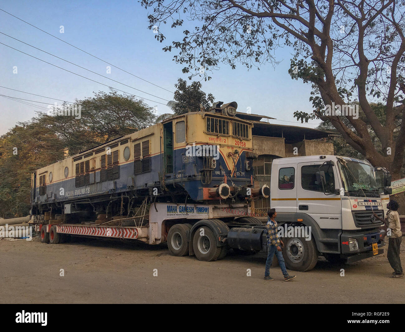 moving WCAM 3 engine at kalyan railway goods station Maharashtra INDIA ...