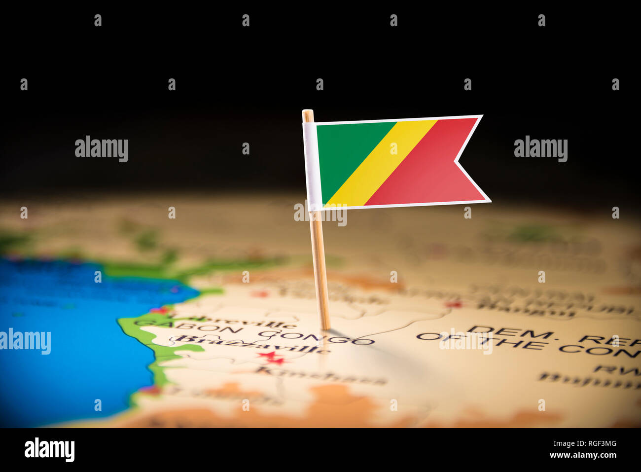 Map of brazzaville hi-res stock photography and images - Alamy