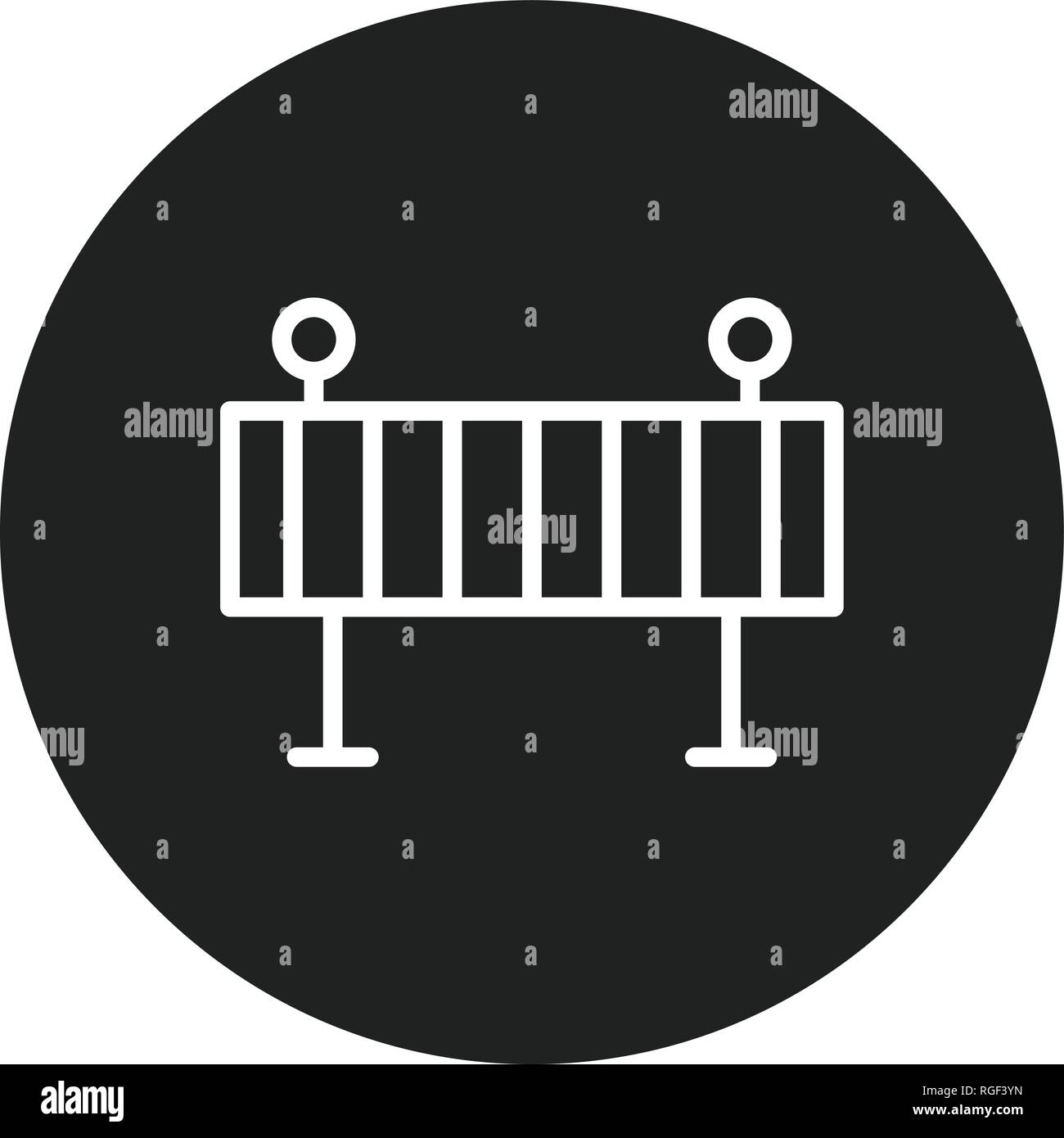 Barrier Vector Icon Sign Icon Vector Illustration For Personal And ...