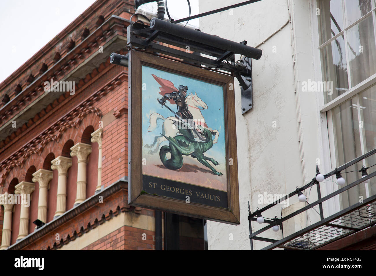 George Vaults Pub Sign, Cheltenham; England; UK Stock Photo - Alamy