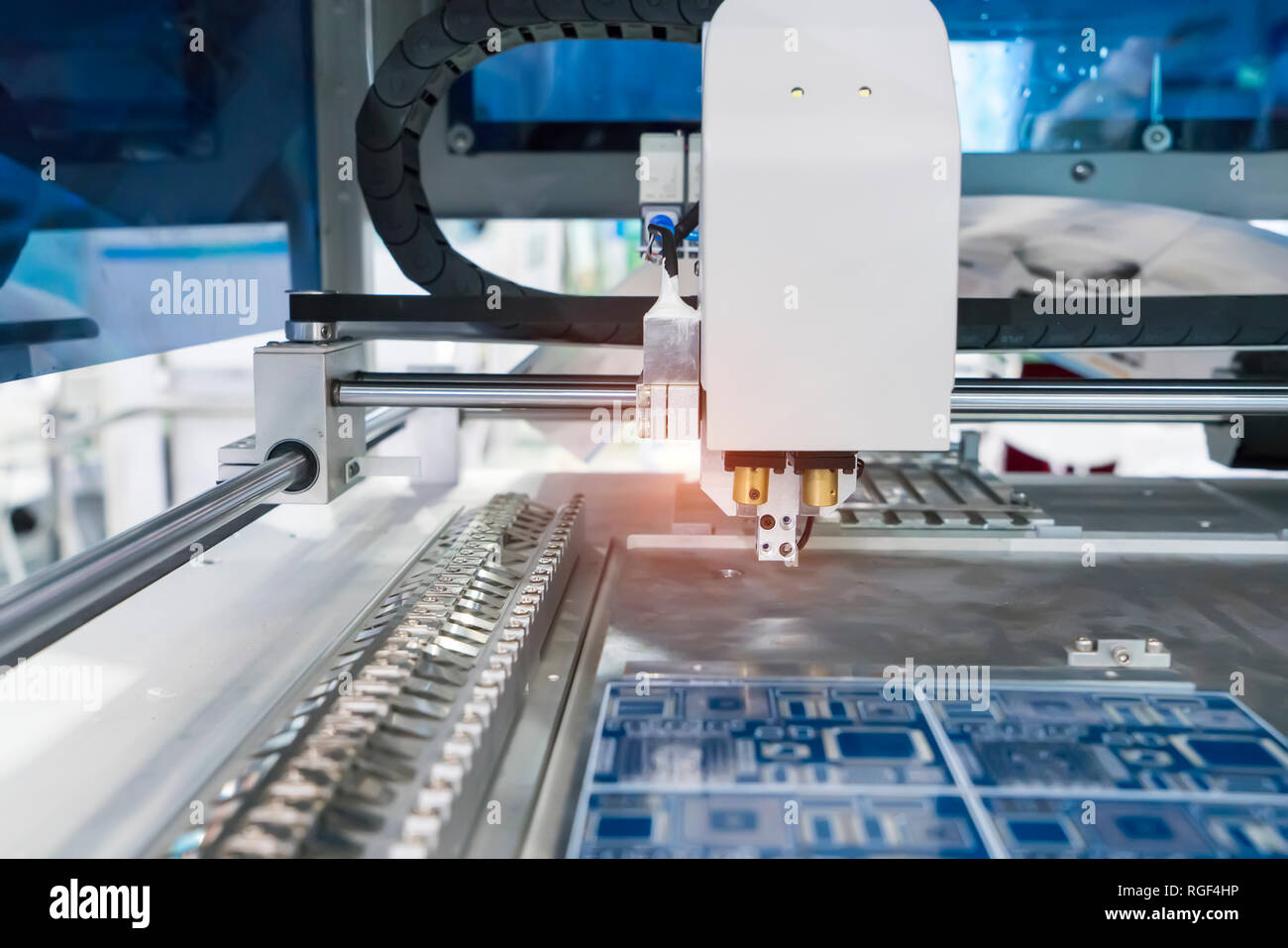 PCB Processing on CNC machine,Production of electronic components at ...