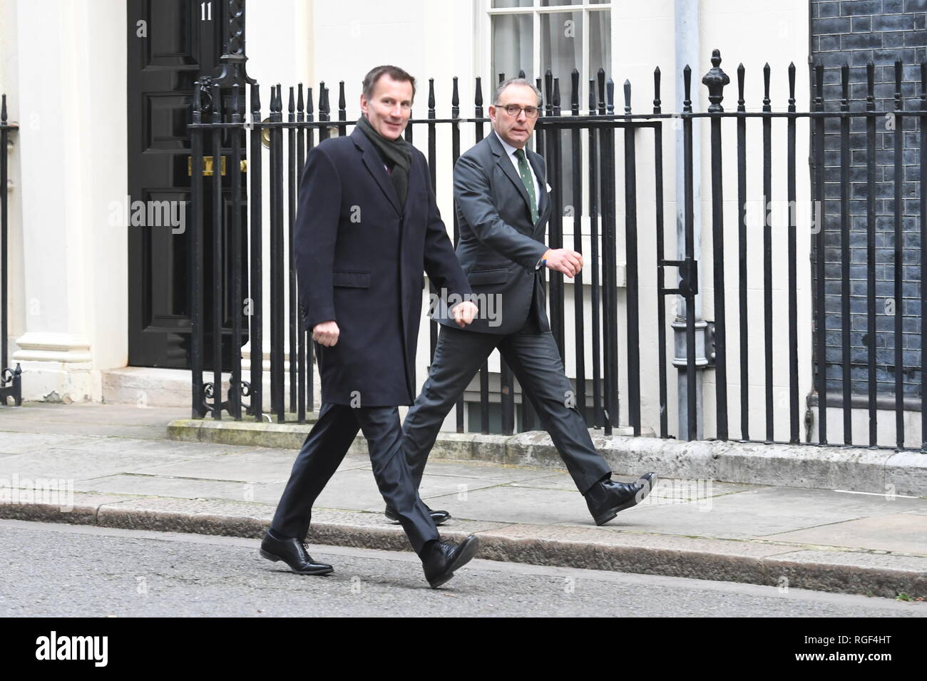 Foreign secretary Jeremy Hunt (left) and National Security Adviser Mark ...