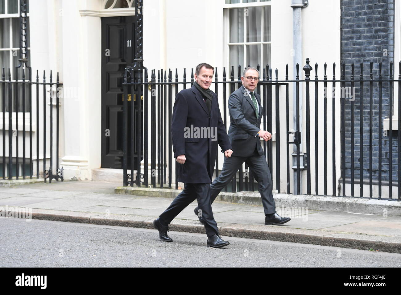 Foreign secretary Jeremy Hunt (left) and National Security Adviser Mark ...