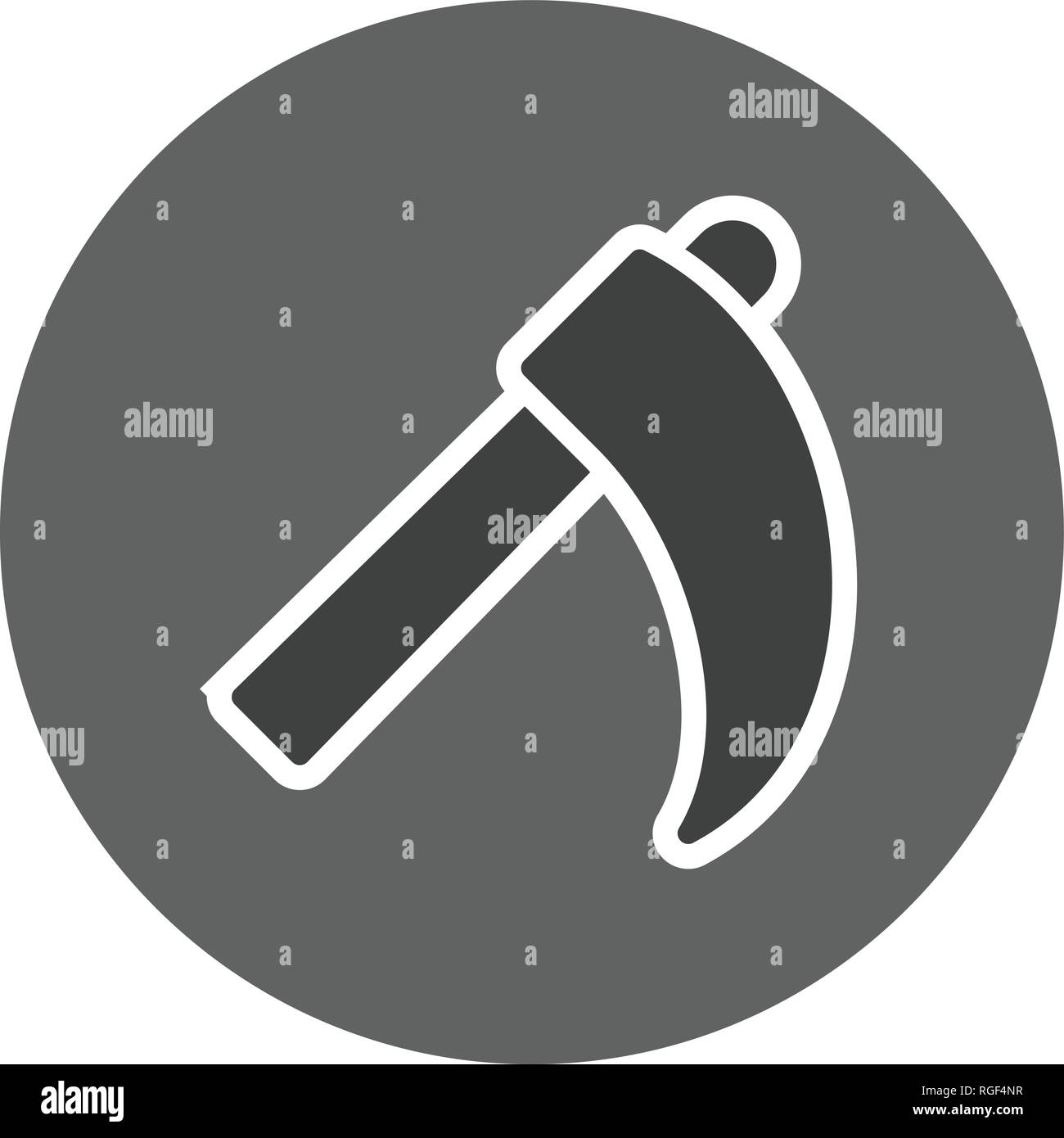 Scythe Vector Icon Sign Icon Vector Illustration For Personal And ...