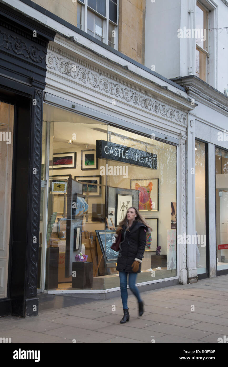 Castle Fine Art, Promenade, Cheltenham, England, UK Stock Photo - Alamy