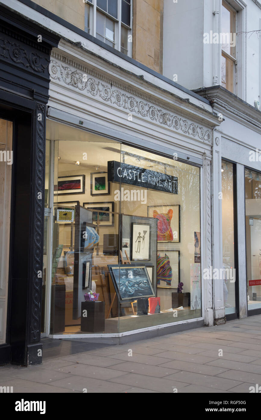 Castle Fine Art, Promenade, Cheltenham, England, UK Stock Photo - Alamy