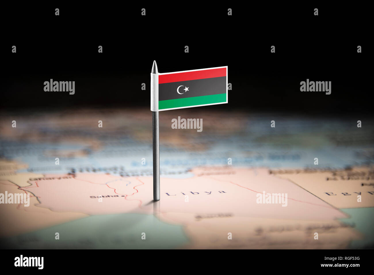 Libya on world map hi-res stock photography and images - Alamy