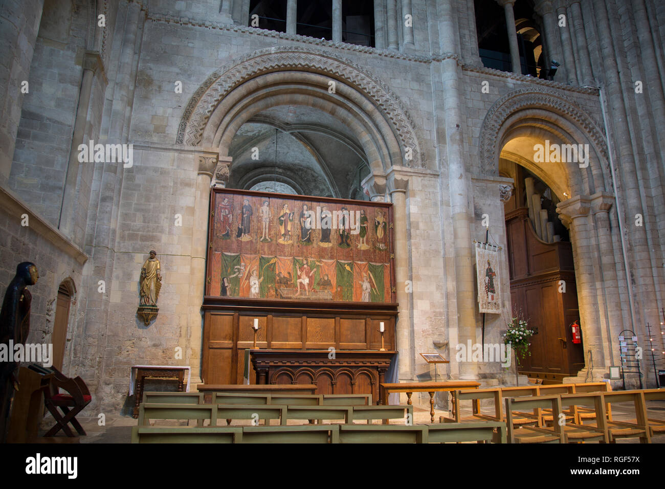 Romsey Abbey Church, Southampton, England, UK Stock Photo - Alamy