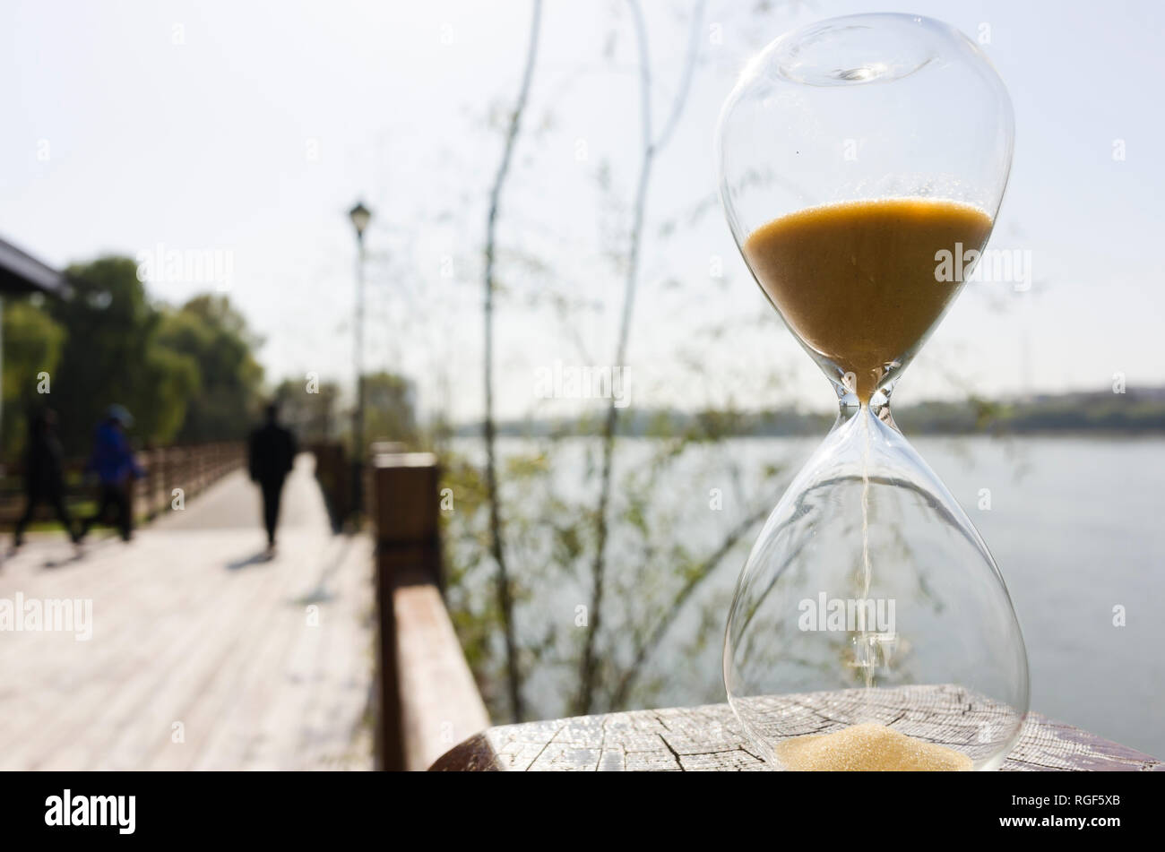 Beautiful hourglass, timer Stock Photo - Alamy