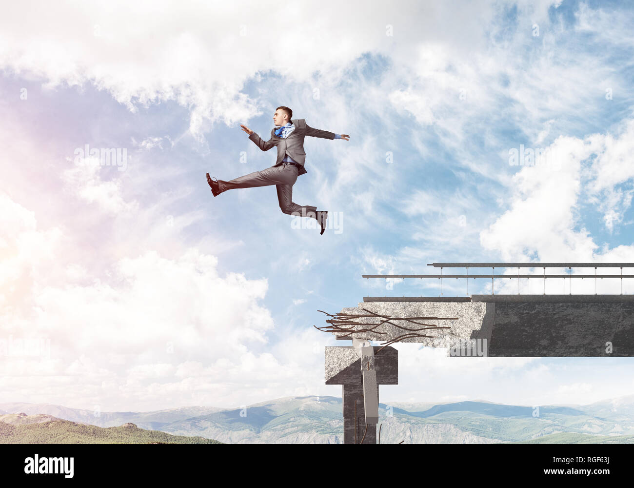Problems and difficulties overcoming concept Stock Photo - Alamy