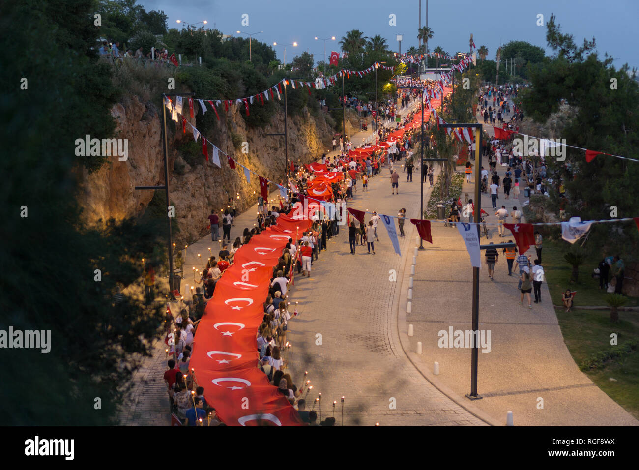 19th May 2018; Antalya, Turkey - People celebrating youth and sports ...