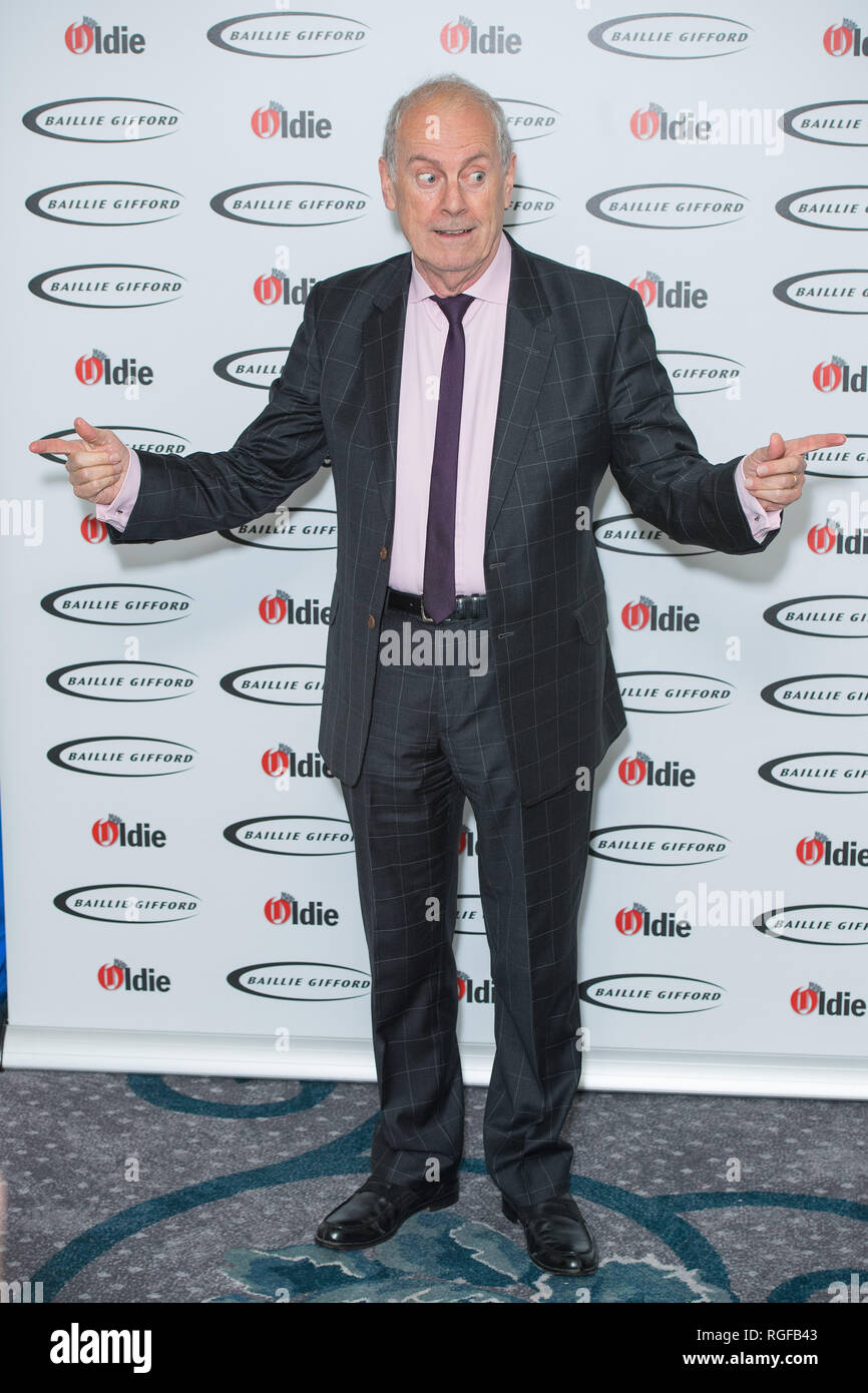 Gyles brandreth arriving for the oldie of the year awards hi-res stock ...