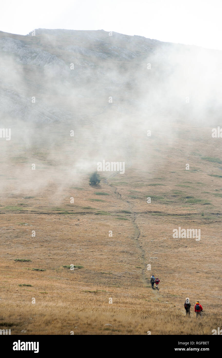 Eklizi-Bourun mountain (1527 m above sea level) in Chatyr-Dag massive ...