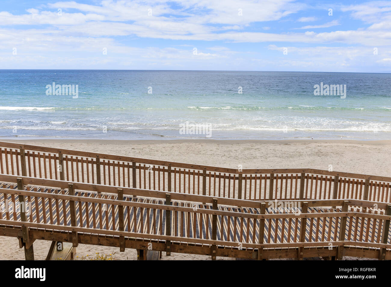 Beach railings ramp hi-res stock photography and images - Alamy