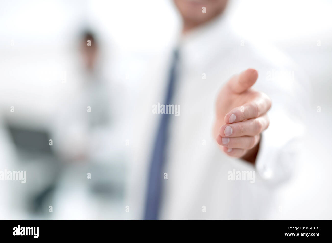 Man Holding Out Hand Shake High Resolution Stock Photography and Images ...
