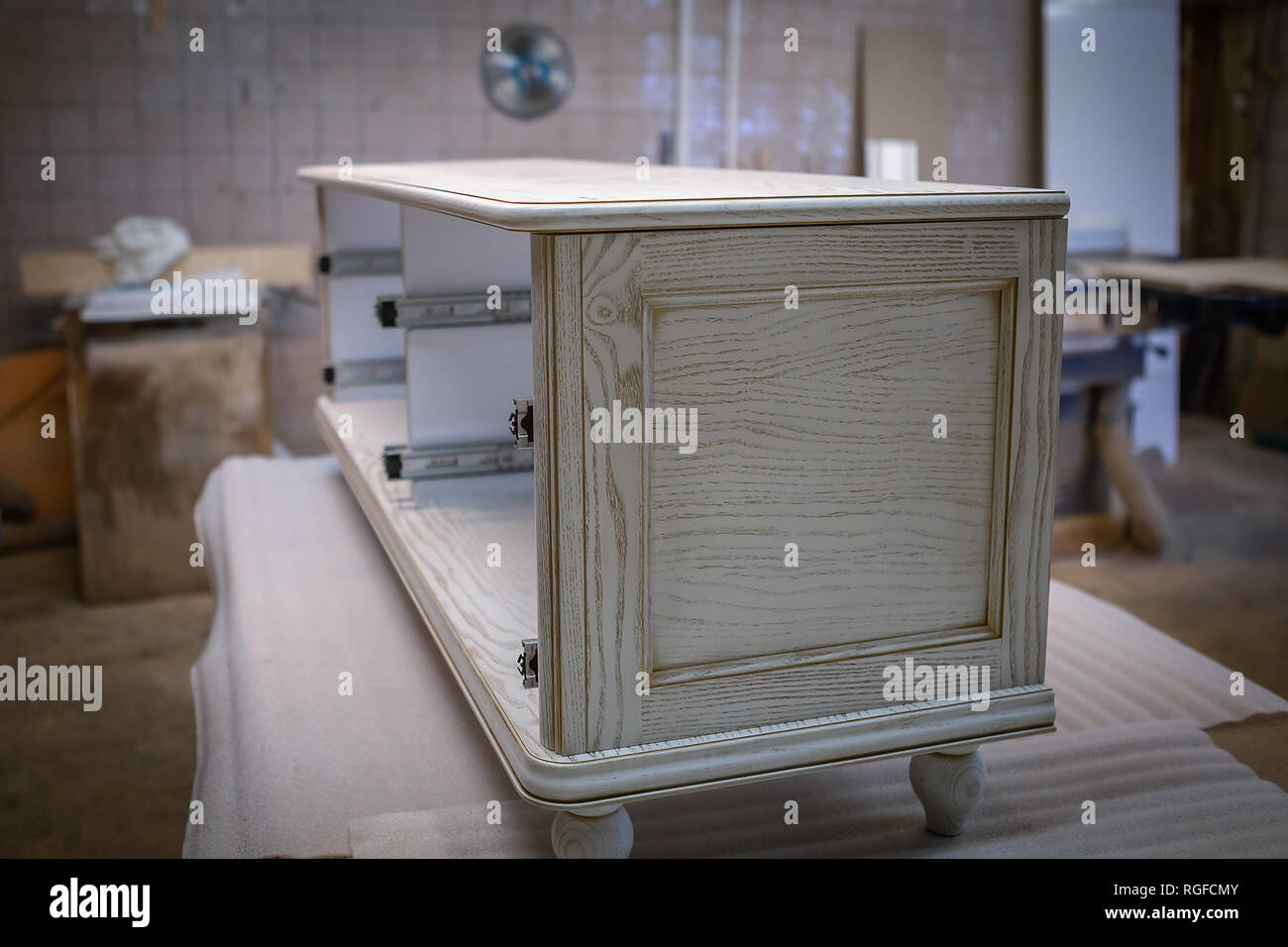 Making furniture from wood. Work carpenter. Carpentry tools. Carpentry ...