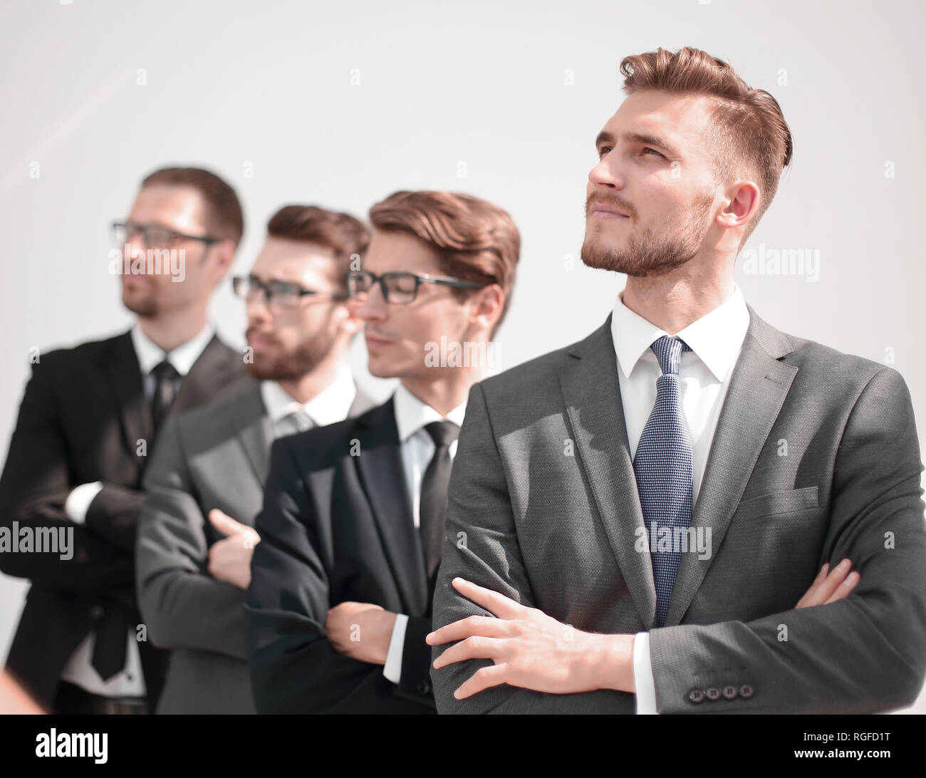 group of serious business people standing in a row Stock Photo - Alamy