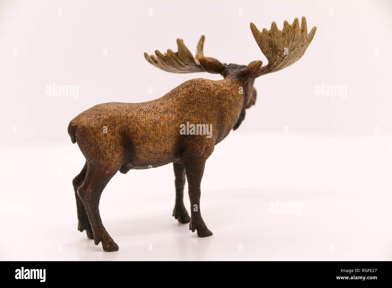 Moose lifelike sculpture figure Stock Photo - Alamy